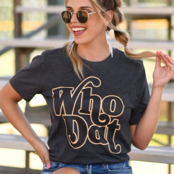 Tops | Who Dat Game Day Tee | Poshmark